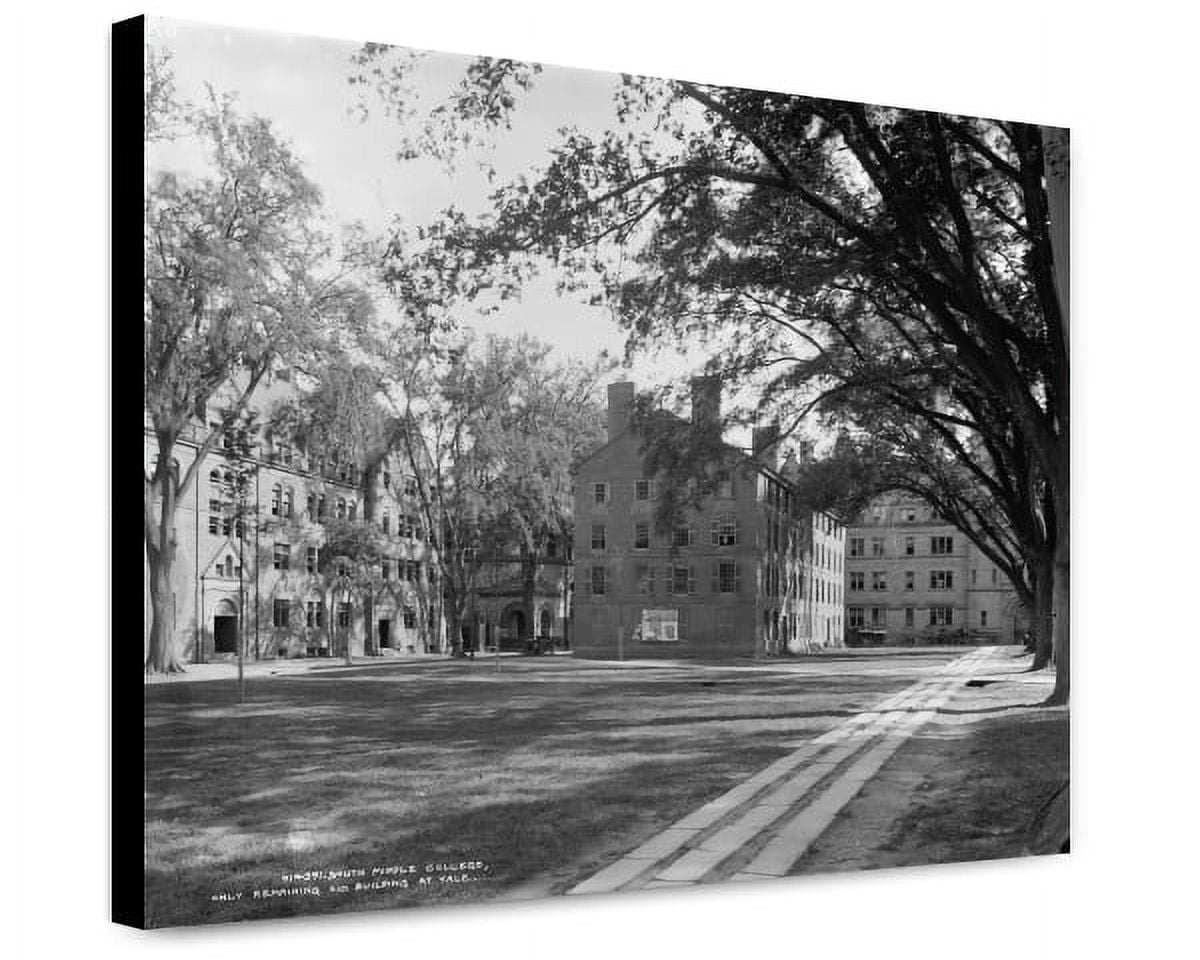 Canvas Print: Old Library And Quadrangle, Yale College, circa 1900 ...