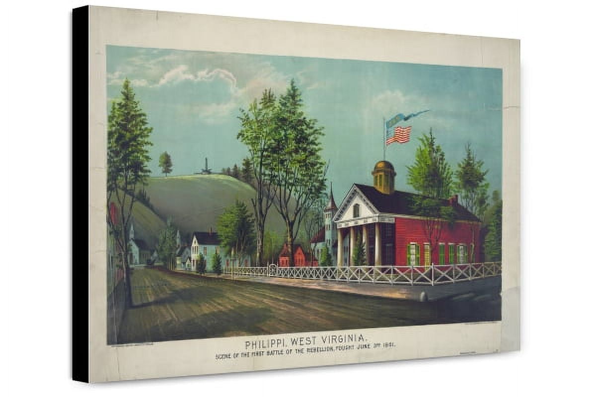 Canvas Print: Philippi, West Virginia., Scene Of The First Battle Of ...