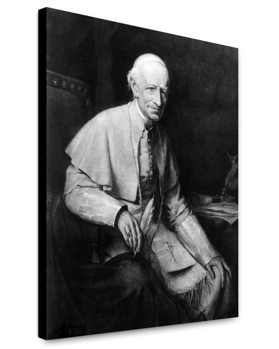 Canvas Print: Pope Leo XIII, Three-Quarter Length Portrait, Seated ...