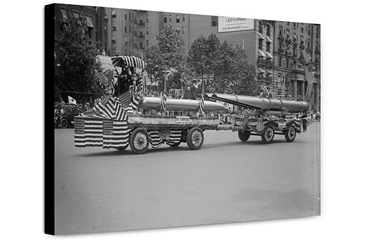 Canvas Print: Preparedness Parade. Float With Torpedoes, 1916 - Walmart.com
