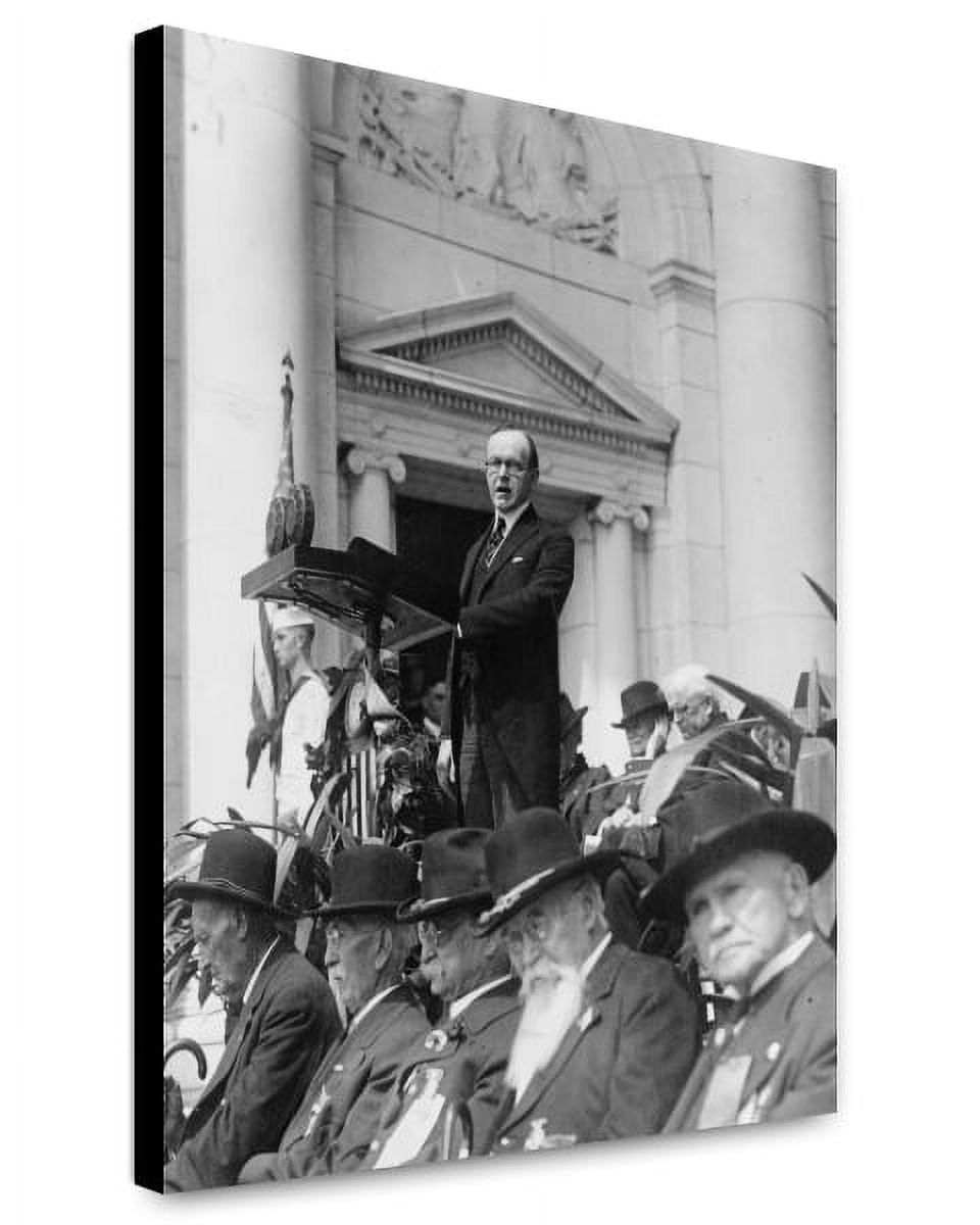 Canvas Print: President Coolidge Three-Quarter Length Portrait ...