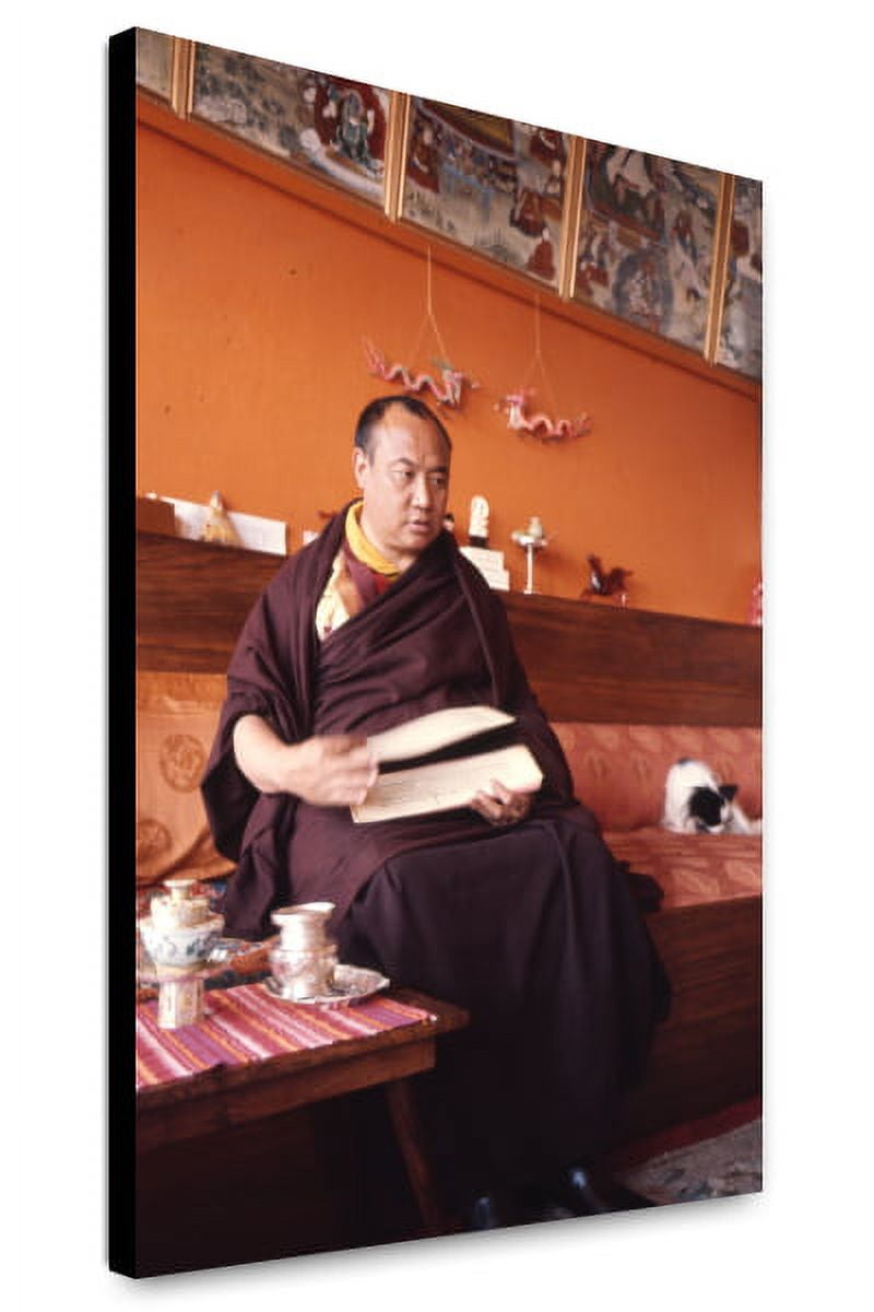 Canvas Print: Rangjung Rigpe Dorje, The 16th Karmapa Lama, Full-Length ...