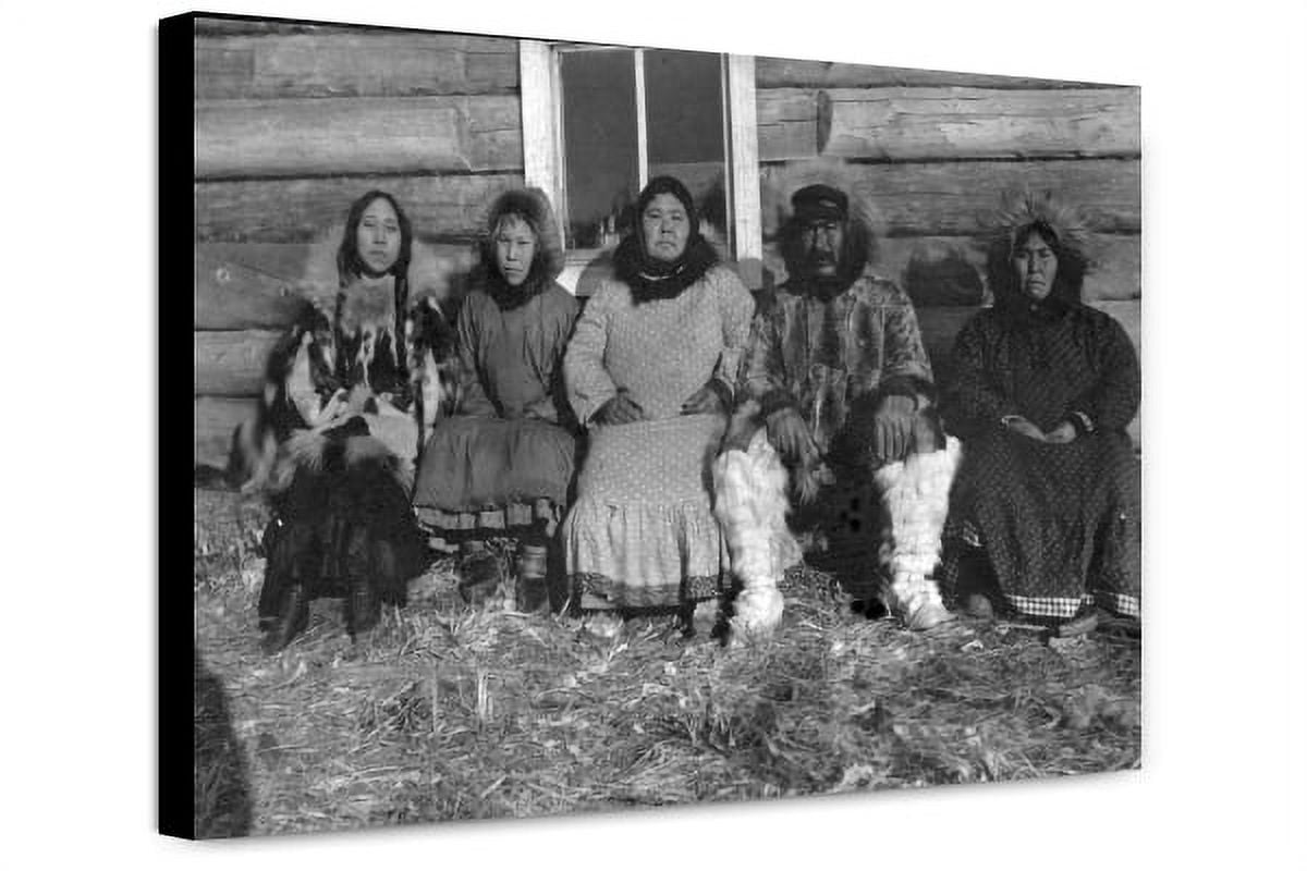 Canvas Print: Reindeer Mary And Her Husband (And Family?), circa 1900 ...