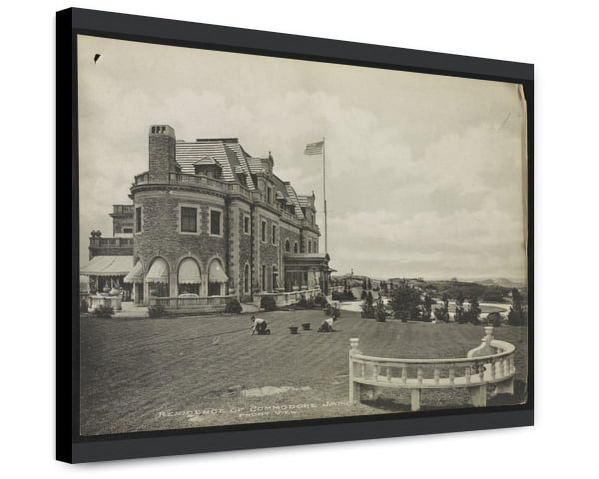 Canvas Print: Residence Of Commodore James, Front View, circa 1909 ...