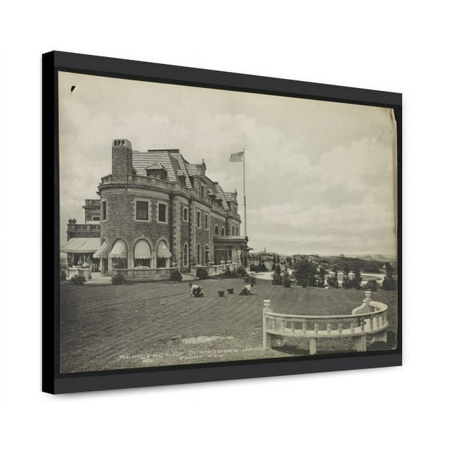 Canvas Print: Residence Of Commodore James, Front View, circa 1909 ...