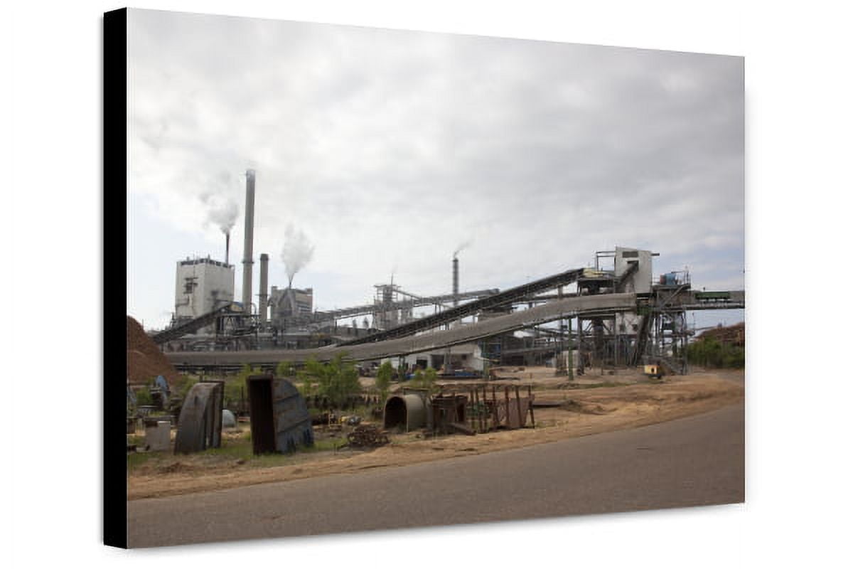 Canvas Print: The Alabama River Pulp Company And The Claiborne Mill ...