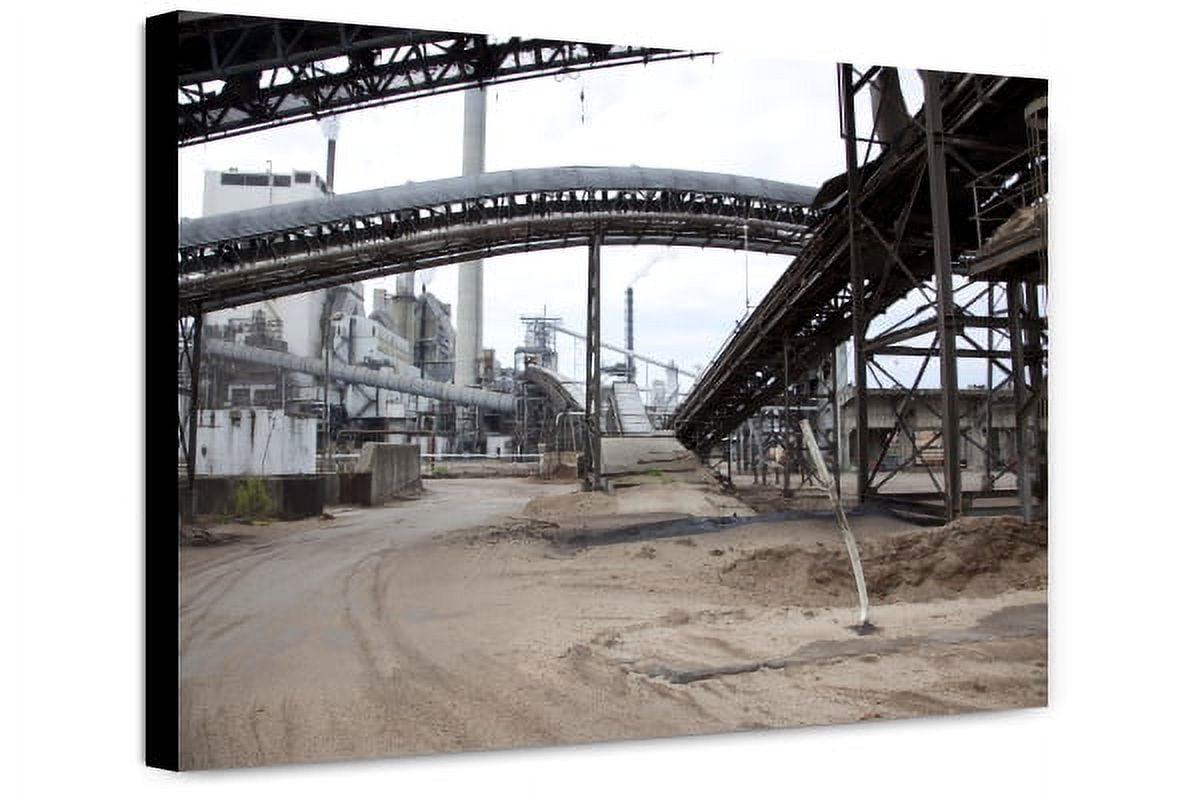 Canvas Print: The Alabama River Pulp Company And The Claiborne Mill ...