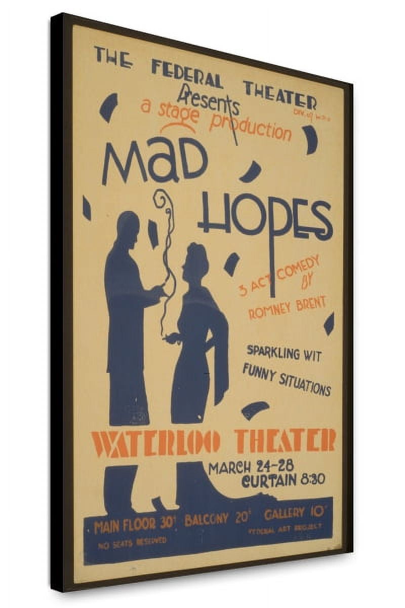 Canvas Print: The Federal Theater Div. Of W.P.A. Presents A Stage ...
