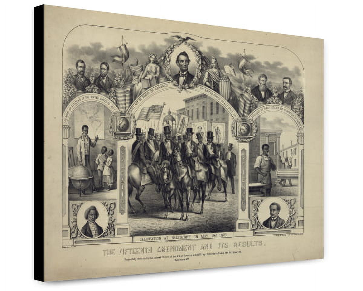 Canvas Print: The Fifteenth Amendment And Its Results, 1870 - Walmart.com