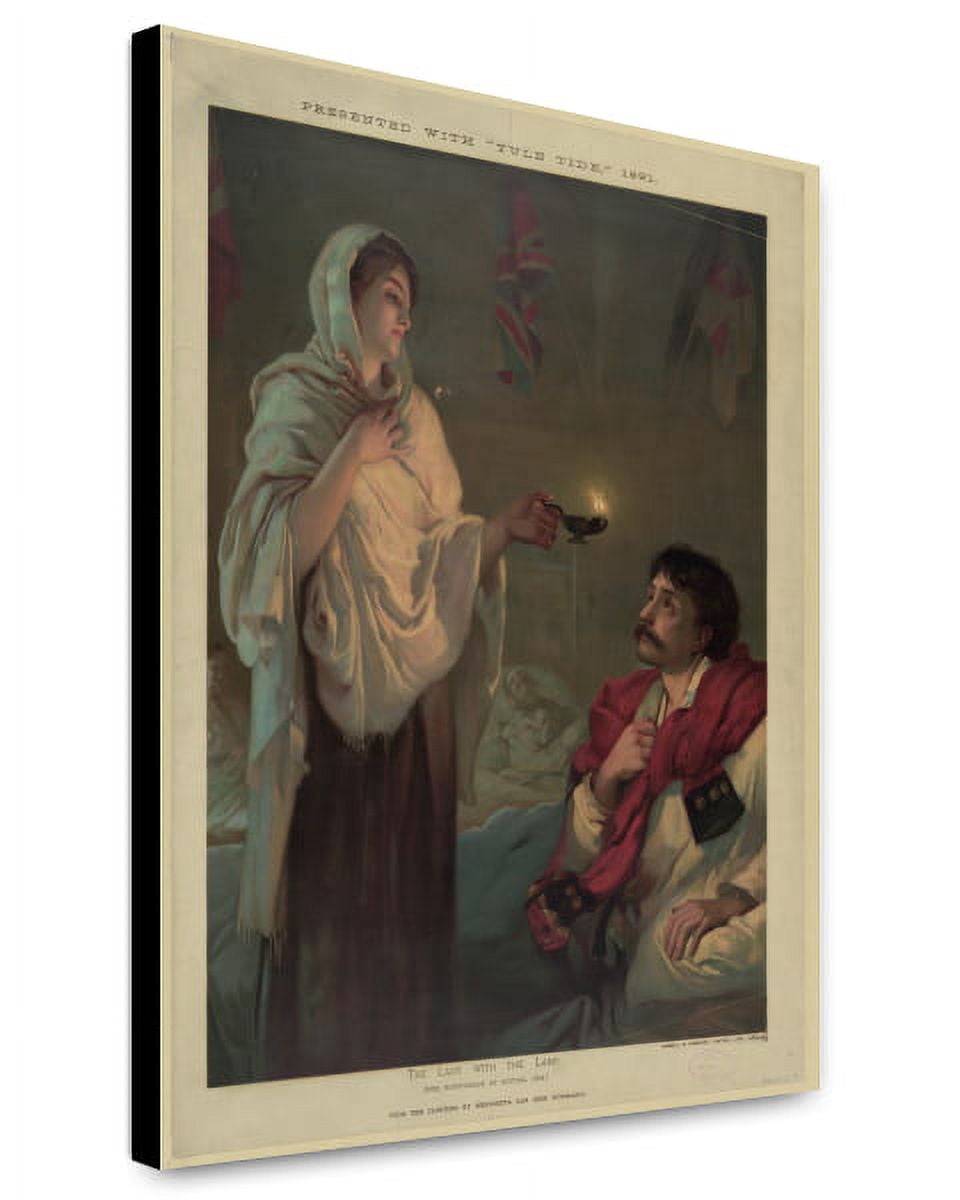 Canvas Print: The Lady With The Lamp (Miss Nightingale At Scutari, 1854) - Walmart.com
