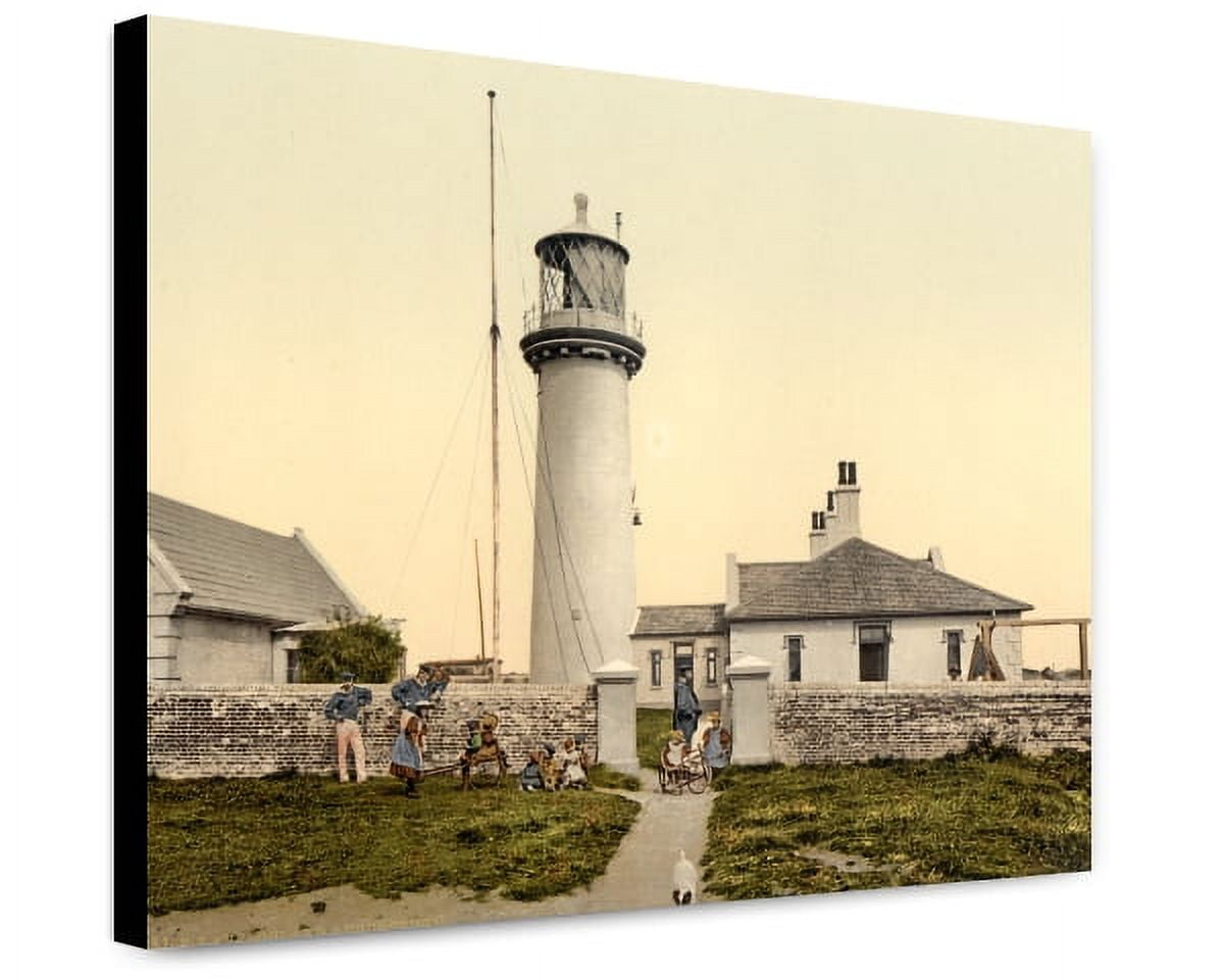 Canvas Print: The Lighthouse, Helgoland, Germany, circa 1890 - Walmart.com