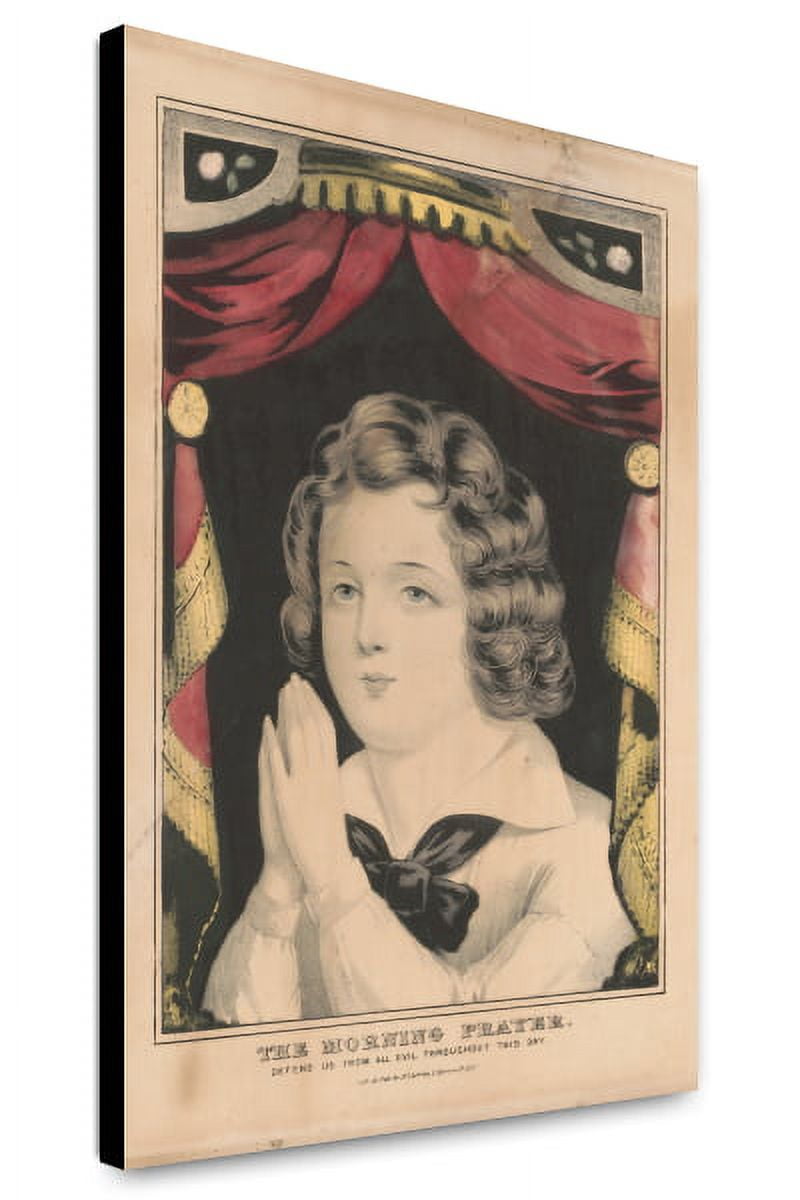 Canvas Print: The Morning Prayer: Defend US From All Evil Throughout ...