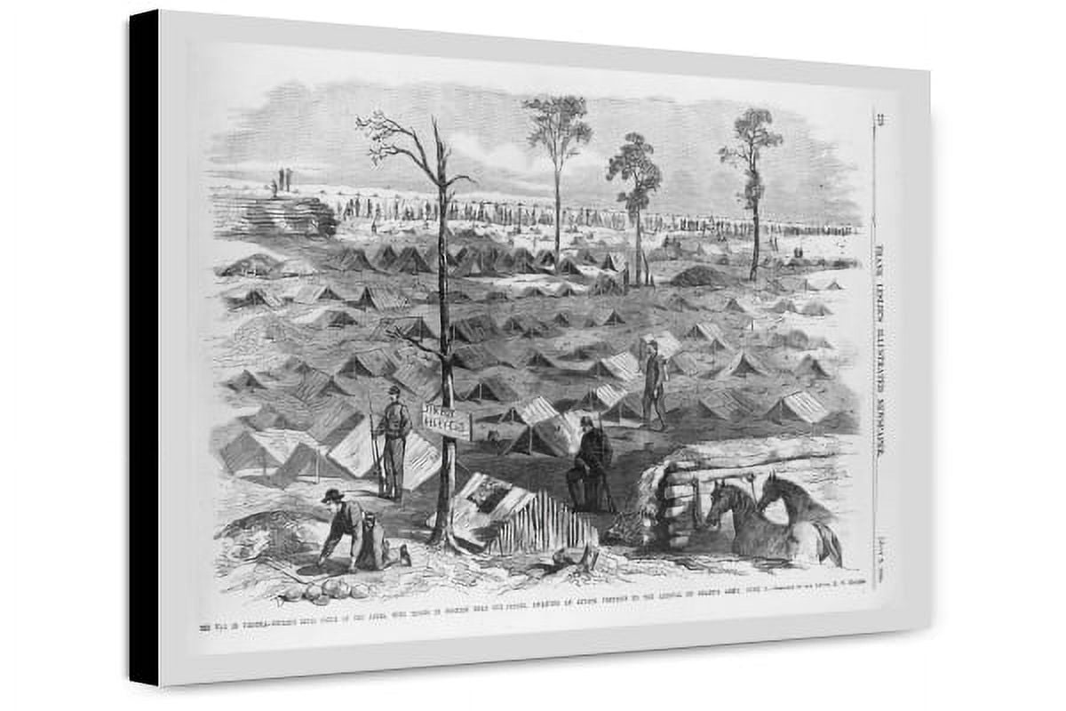 Canvas Print: The War In Virginia - Butler's Lines South Of The James ...