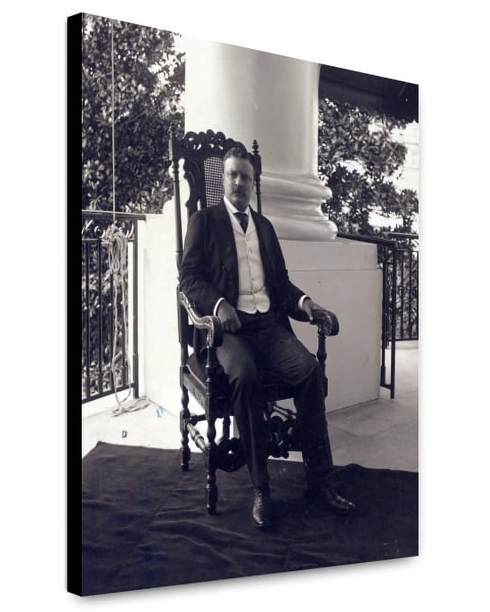 Canvas Print: Theodore Roosevelt, Full-Length Portrait, Sitting In ...
