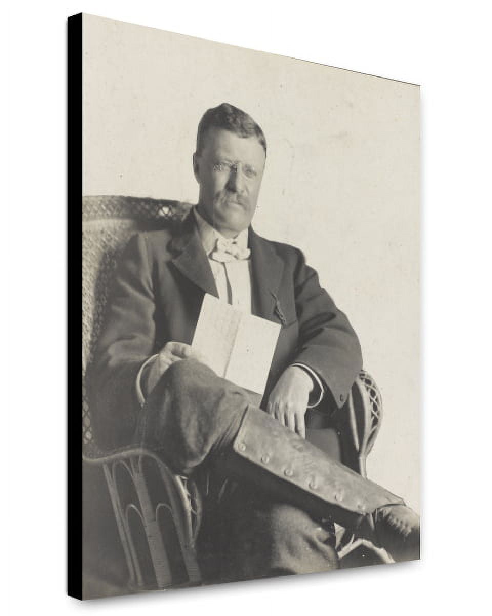 Canvas Print: Theodore Roosevelt, View 1, Three Quarter-Length Portrait ...