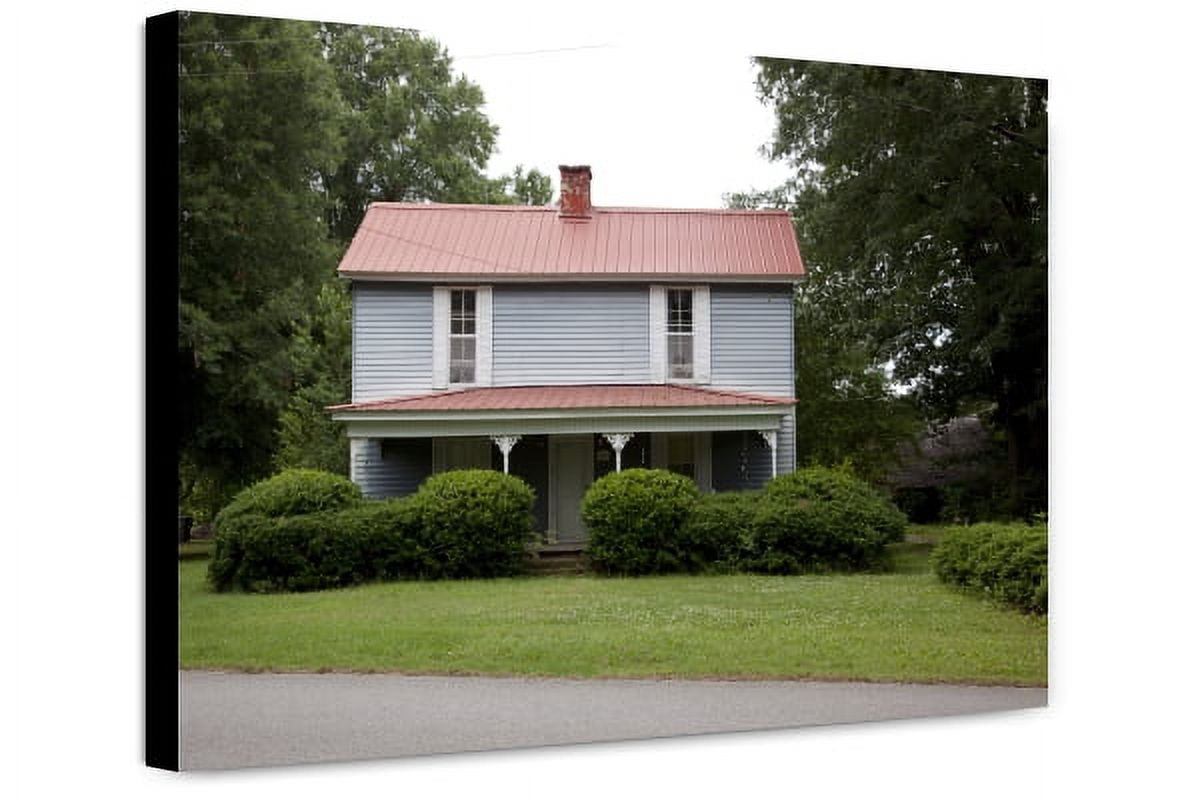 Canvas Print: This Simple Two-Story Frame House Built In The Early ...