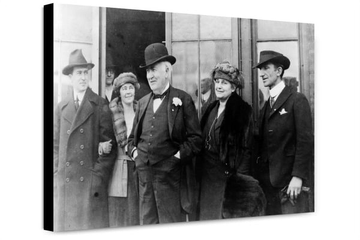 Canvas Print: Thomas Alva Edison, Three-Quarter Length Portrait ...