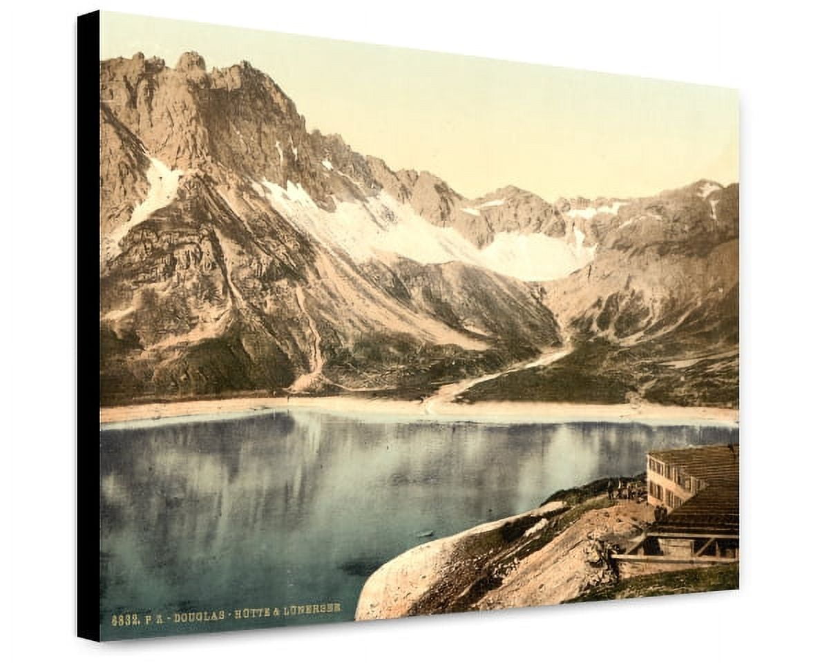 Canvas Print: Vorarlberg Douglas Hut And Lunersee, Tyrol, Austro ...