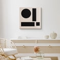 Canvas Print Wall Art Black Geometric Blocks Print Minimalist ...