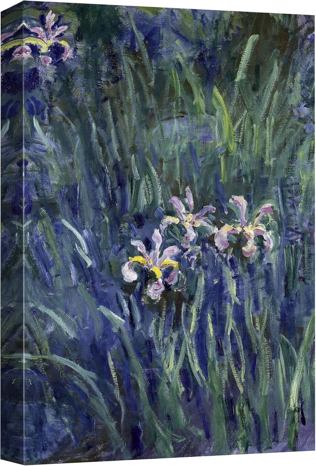 Canvas Print Wall Art Iris Flowers, 1926 Claude Monet Classical ...