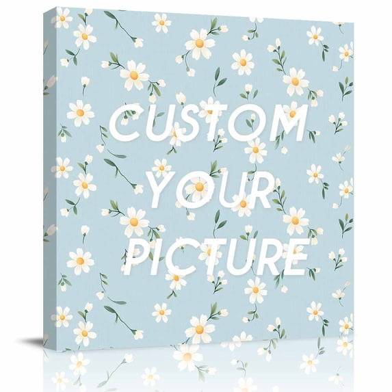 Canvas Print Wall Art Oil Paintings Country Daisy Flower Seamless ...