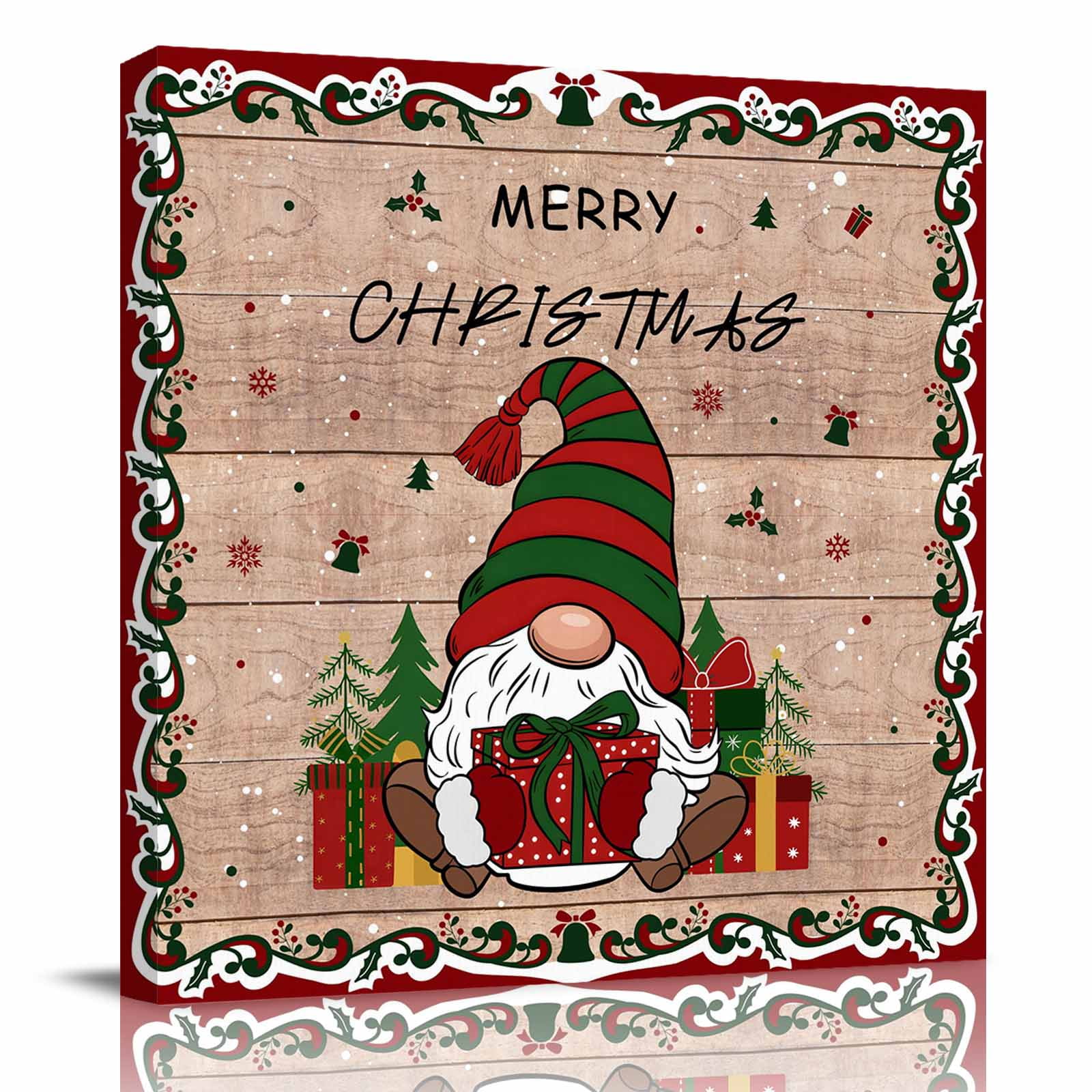 Canvas Print Wall Art Oil Paintings Farm Dwarf Christmas Tree Gift ...