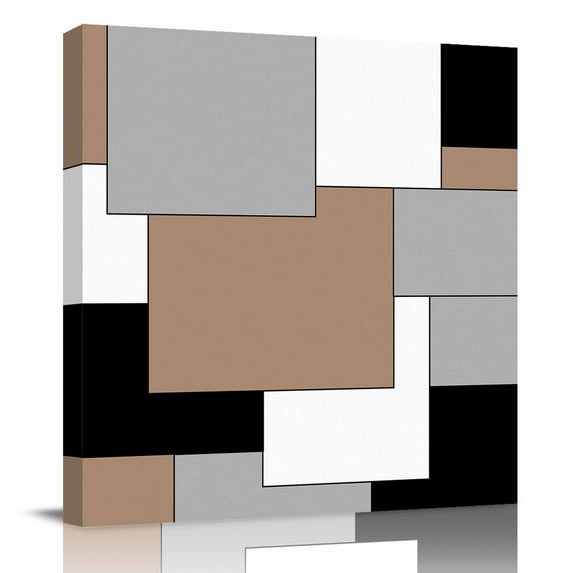Canvas Print Wall Art Oil Paintings Minimalist Art Geometric Check ...