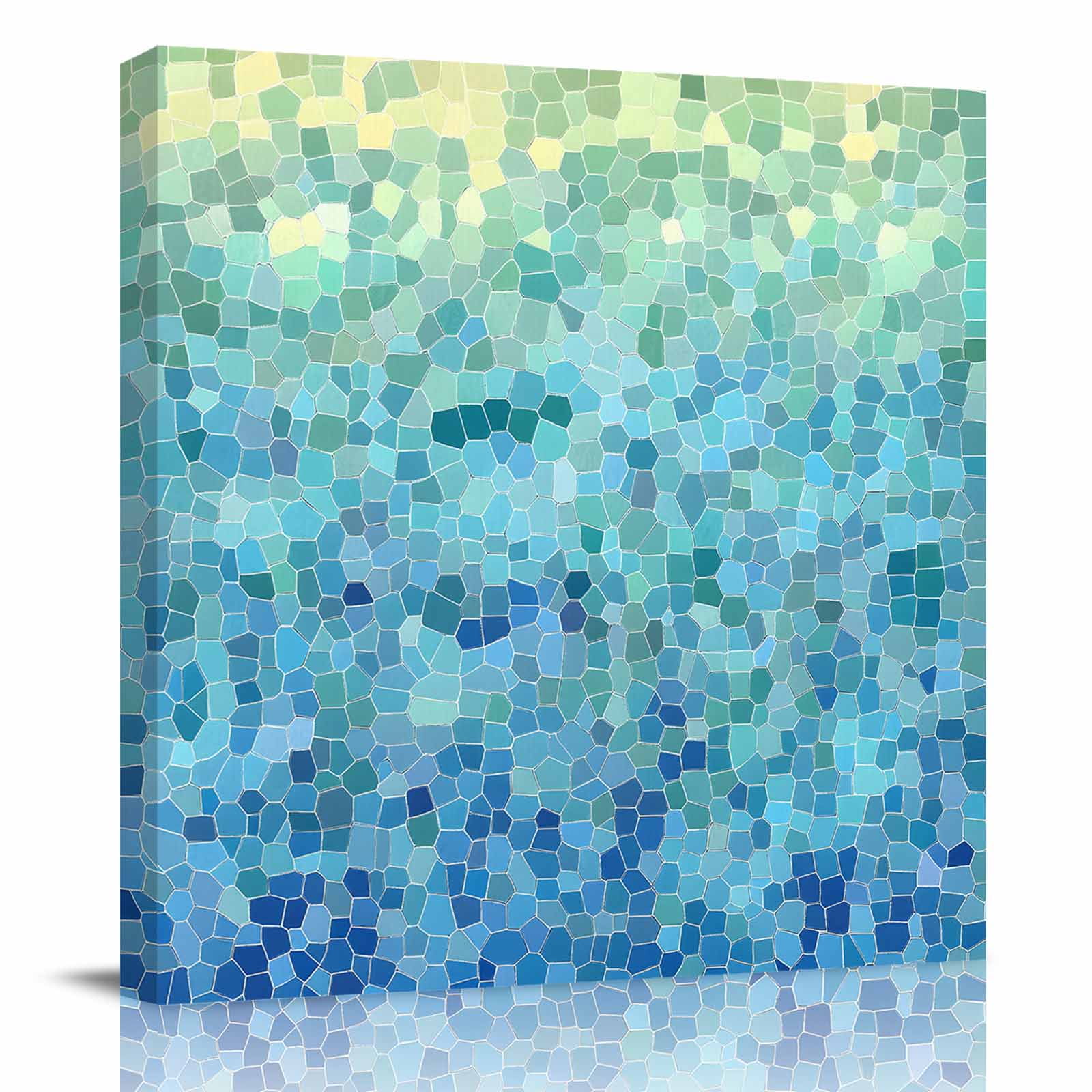 Canvas Print Wall Art Oil Paintings Modern Abstract Glass Shard Picture ...