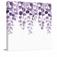Canvas Print Wall Art Oil Paintings Oombre Purple Eucalyptus Leaf ...