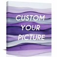 Canvas Print Wall Art Oil Paintings Purple Gradient Water Ripple ...