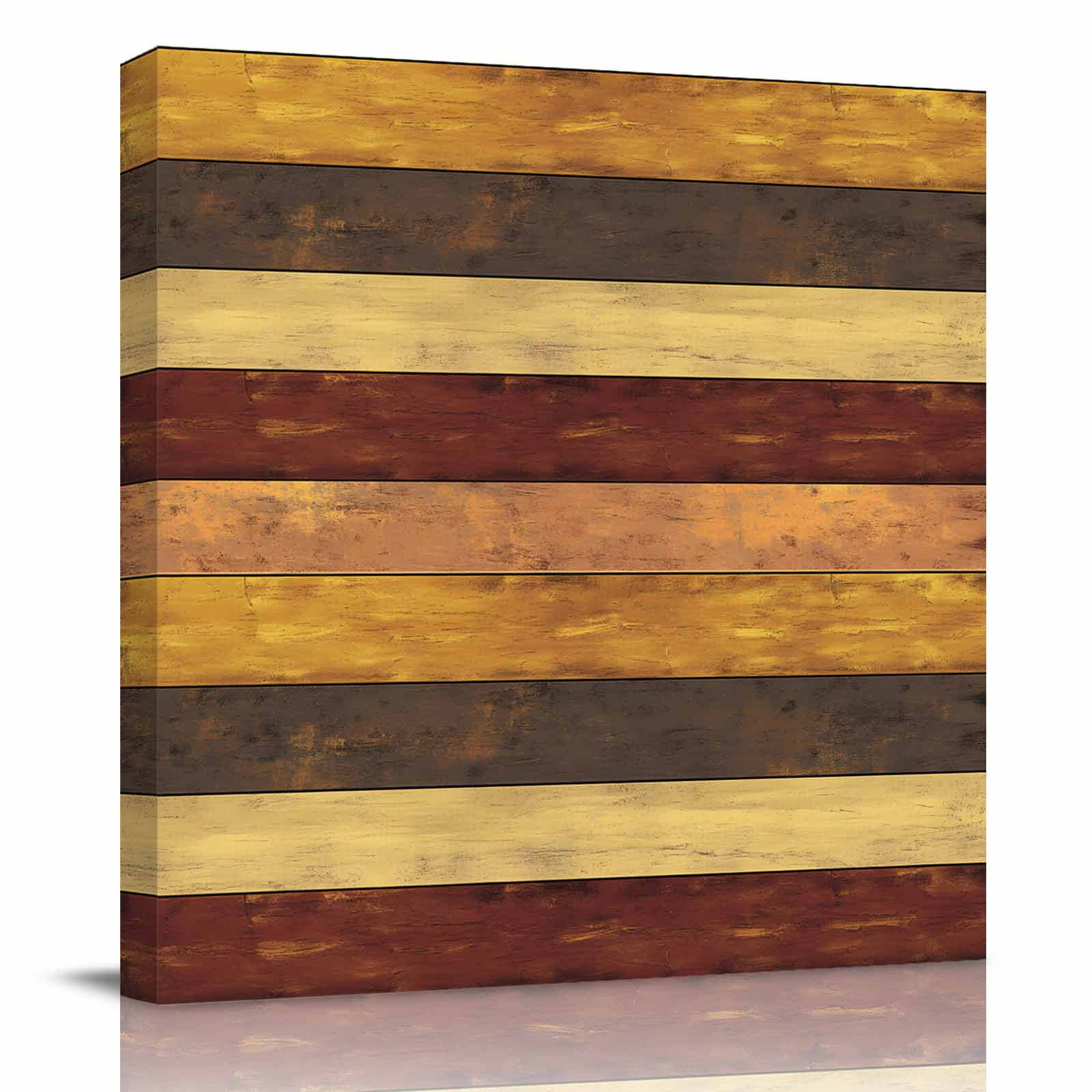 Canvas Print Wall Art Oil Paintings Vintage Farm Wood Plank Picture ...