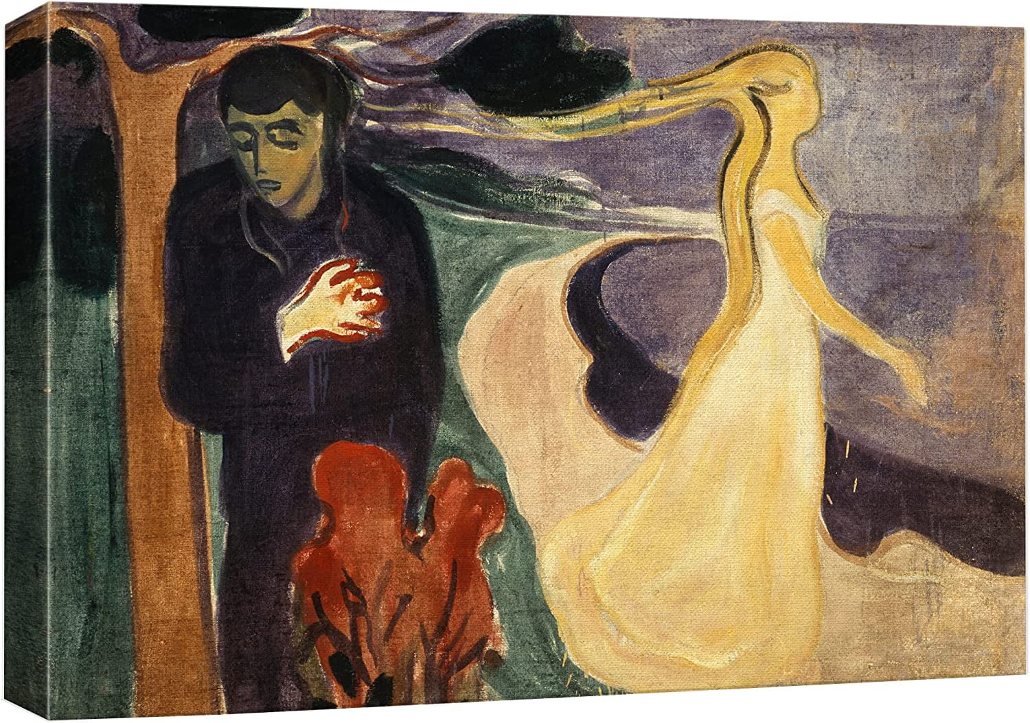 Canvas Print Wall Art Separation, 1896 by Edvard Munch People Historic ...