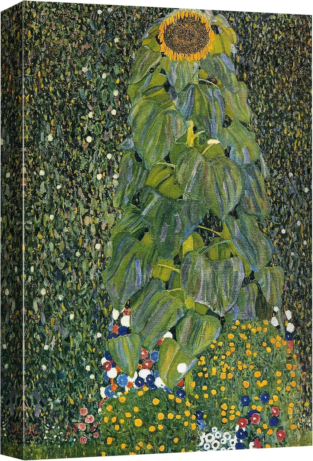 Canvas Print Wall Art Sunflower by Gustav Klimt Nature Abstract Oil ...