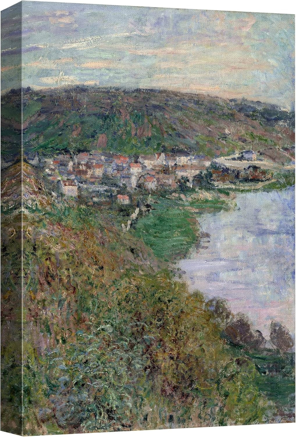 Canvas Print Wall Art View of Vetheuil Claude Monet Classical ...