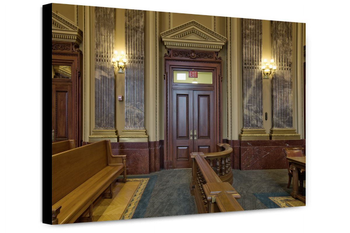 Canvas Print: West Courtroom, Entry Door, Howard M. Metzenbaum U.S ...