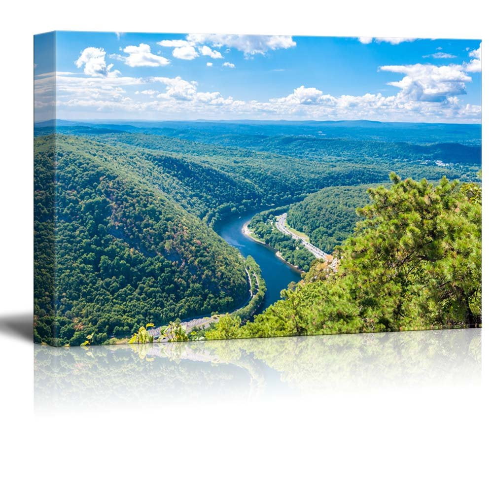 Canvas Prints Wall Art - Beautiful Scenery/Landscape Delaware Water Gap ...
