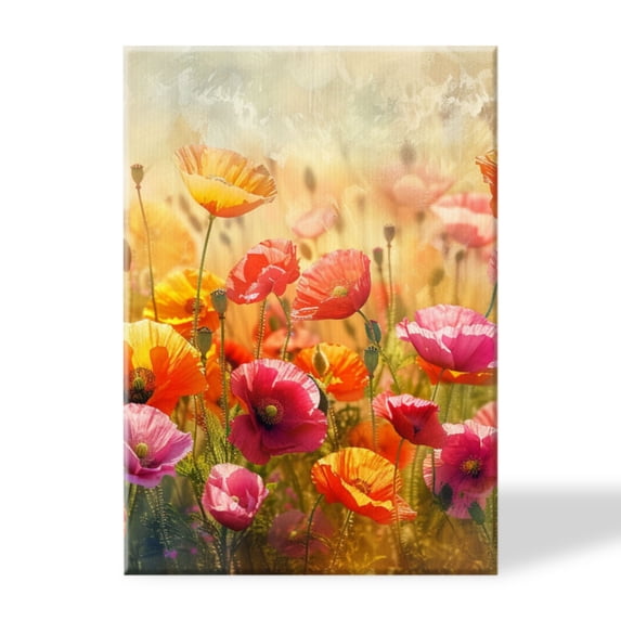 Canvas Prints Wall Art Framed Hanging Painting Wall Art,Colorful Poppy ...