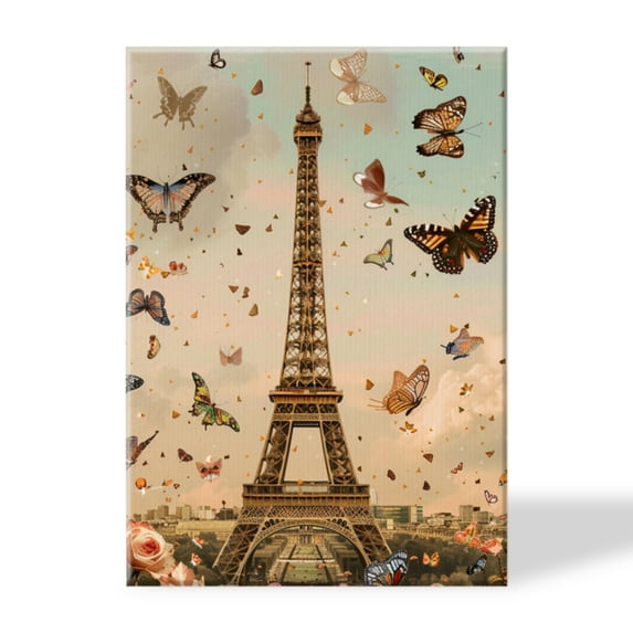 Canvas Prints Wall Art Framed Hanging Painting Wall Art,Eiffel Towere ...