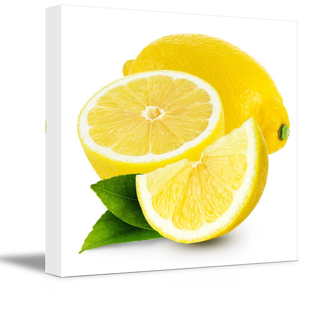 Canvas Prints Wall Art - Fresh Lemon Fruits Photograph | Modern Wall ...