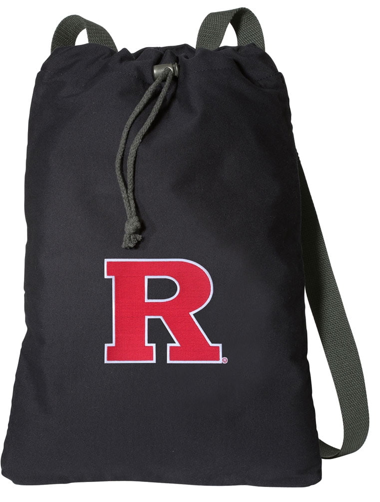 Canvas RU Backpack Natural Cotton Rutgers University Cinch Bag Lined ...