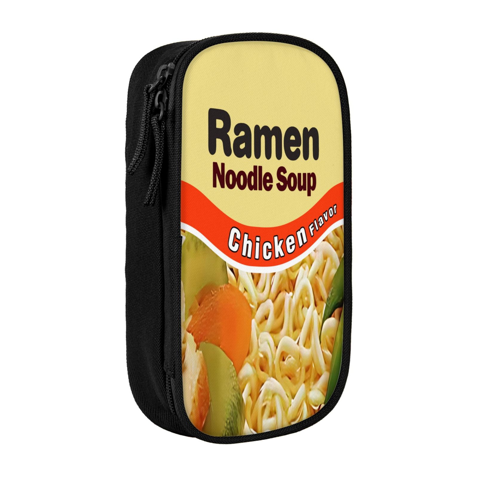 Canvas Ramen Noodle Chicken Pencil Pouch Case Makeup Bag Large Capacity ...