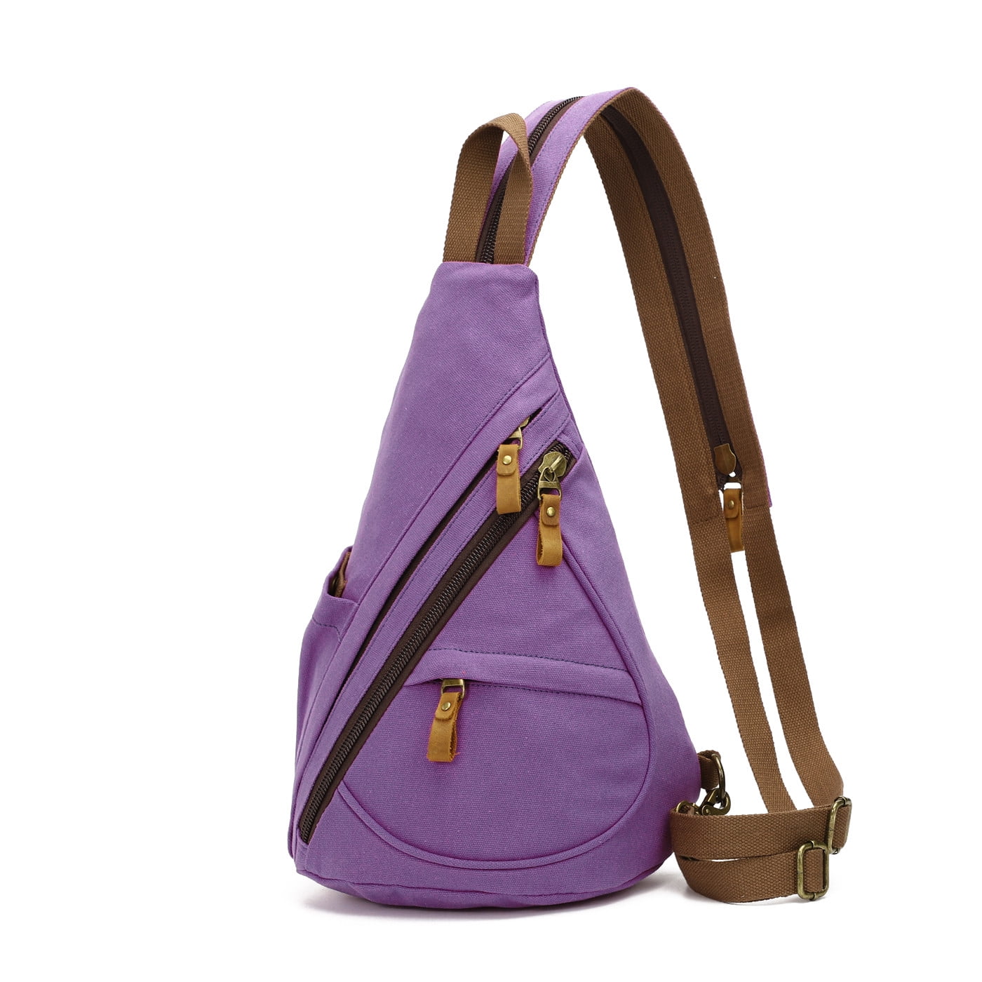 Canvas Sling Bag - Small Crossbody Backpack Shoulder Casual Daypack ...