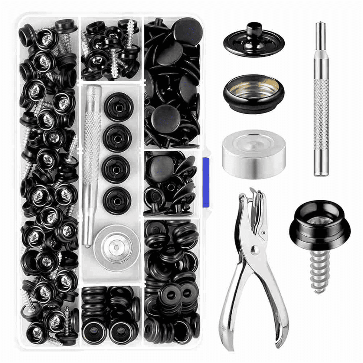 Canvas Snap Kit 2 Pcs Setting Tool,Marine Grade Stainless Steel 3/8in ...