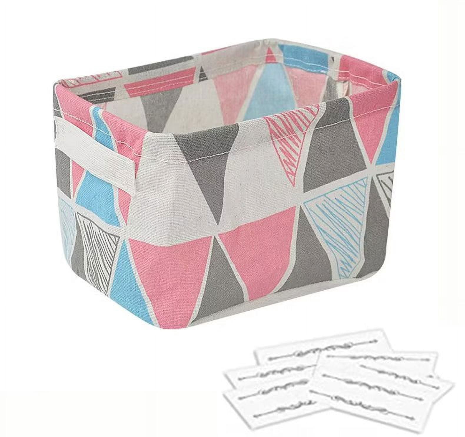 Canvas Storage Basket, Foldable Toy Organizer Bins, Waterproof Clothes ...