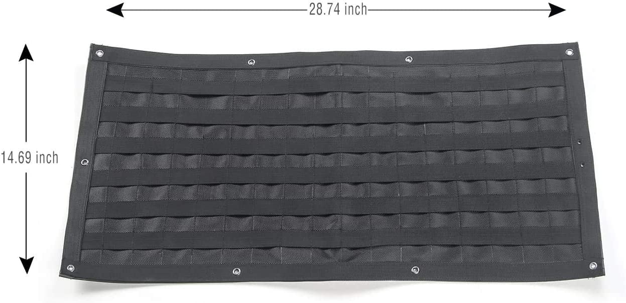 Canvas Tailgate Tool Kit Storage Bag Organizer Racks for Wrangler JK ...