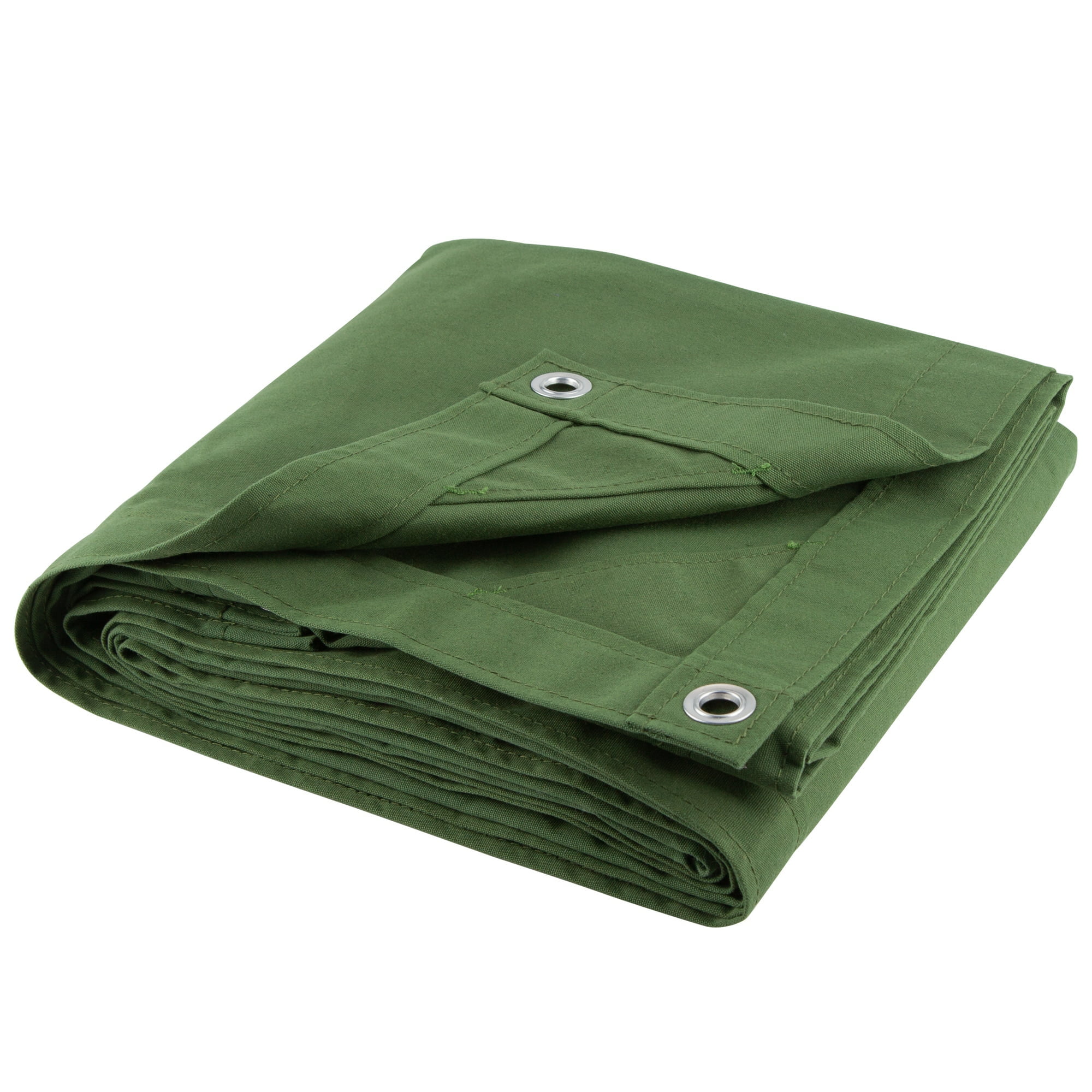 Canvas Tarp 12'x 20', Heavy Duty Waterproof Canvas Tarp Outdoors Truck ...
