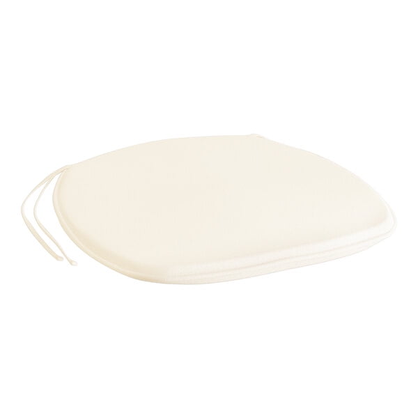Canvas Tie Back Cross Back Chair and Bar Stool Seat Cushion in Ivory ...