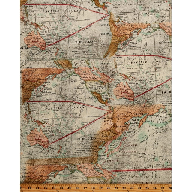 Canvas Tim Holtz Eclectic Elements Embark Expedition Maps Travel 44 ...