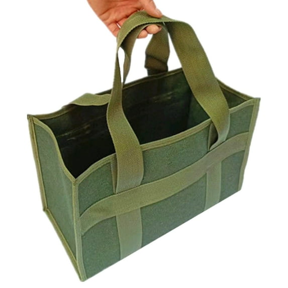 Canvas Tool Bag Storage Bags for Men Large Capacity Wide Mouth Tool Bag ...