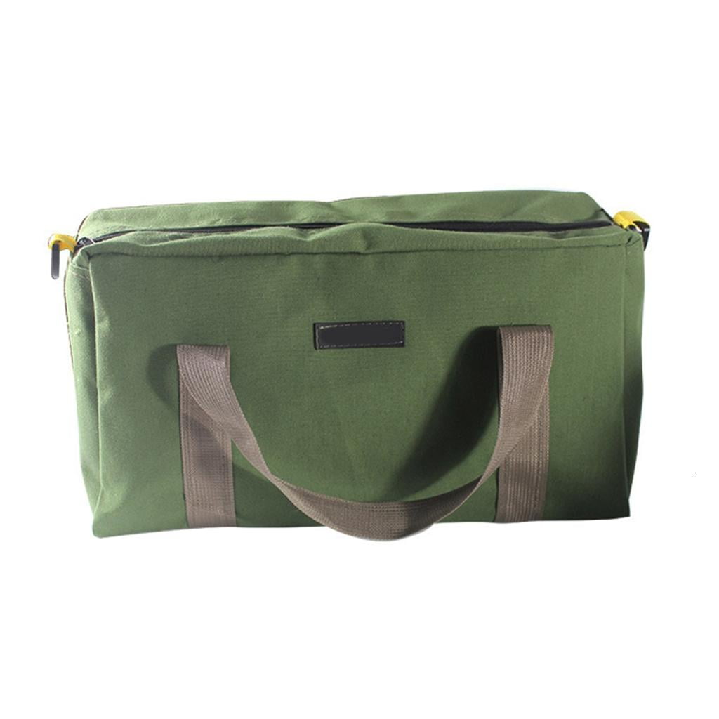 Canvas Tool Bag Wide Mouth Tool Bag Heavy Duty Large Capacity Handbag ...